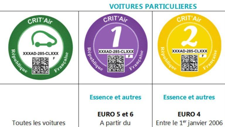 Prix Vignette Crit Air