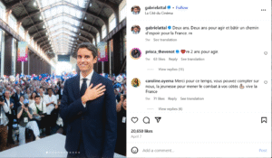 Gabriel Attal compagnon